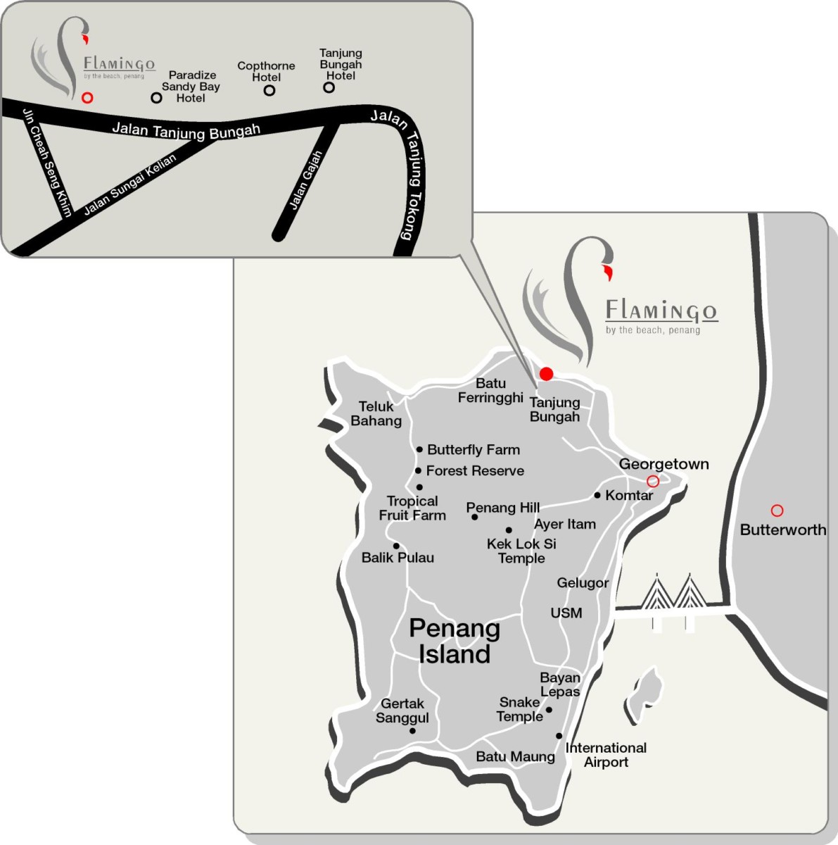 Look for us Hotel - Flamingo by the Beach Penang